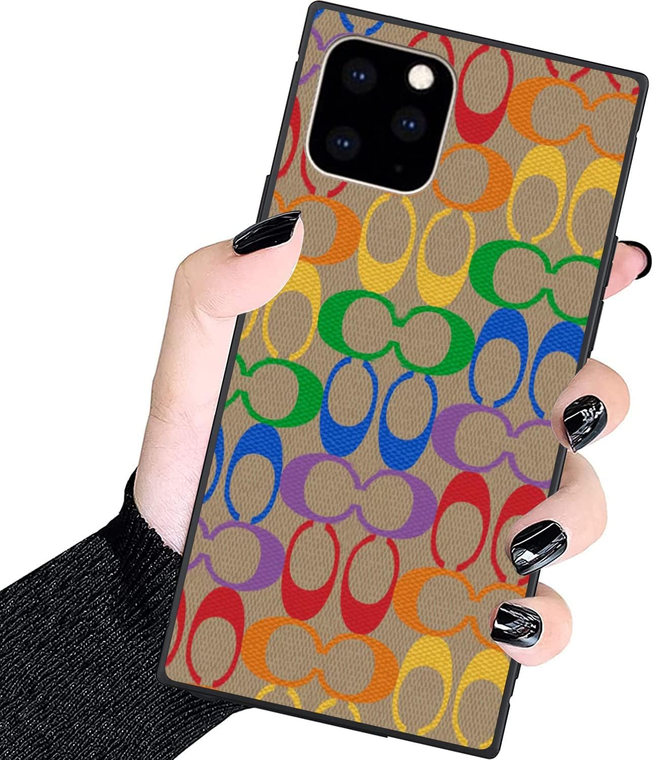 Amazon.com: Coach Protective Case for iPhone 12 - Diagonal Stripe ...