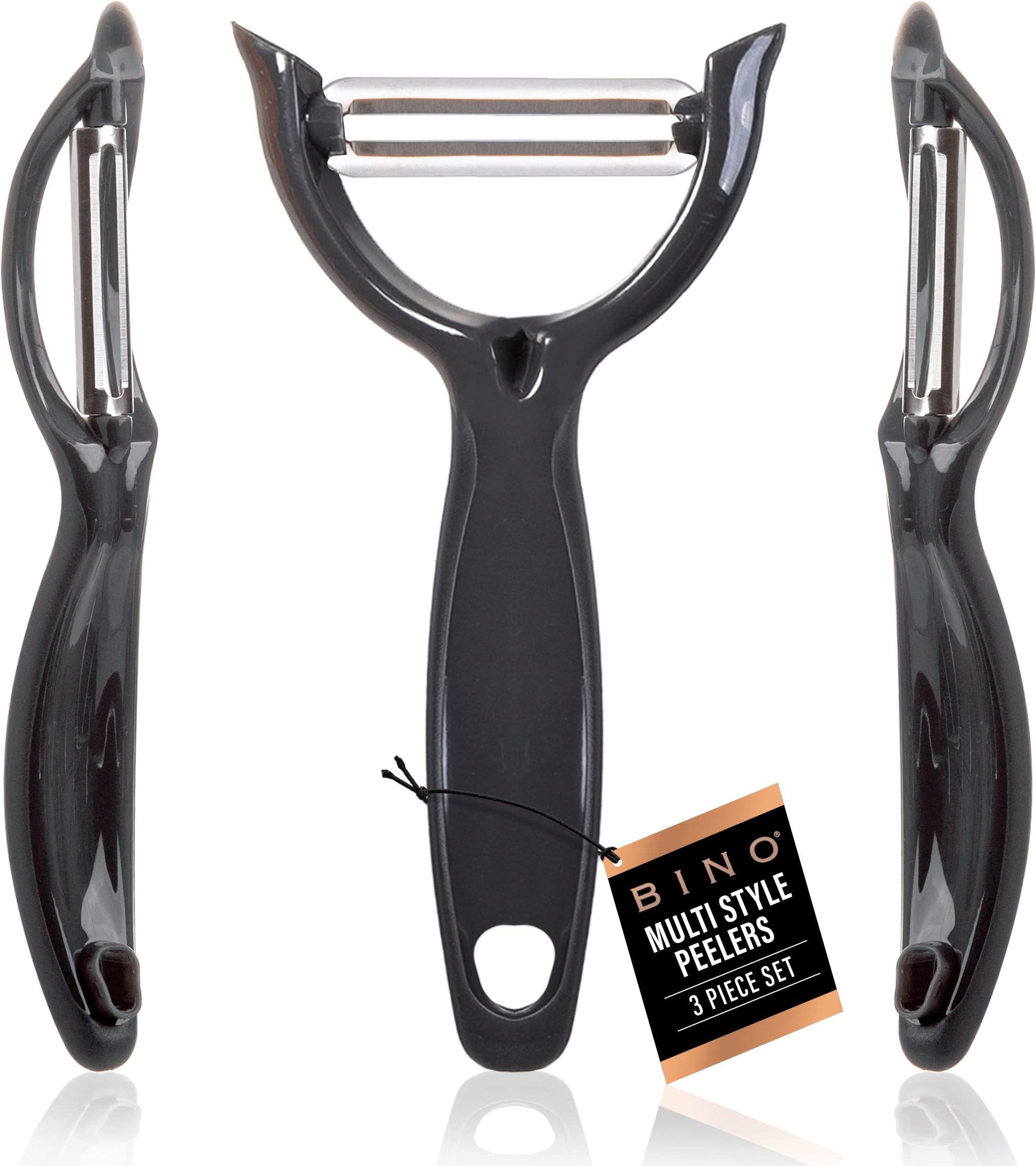 Amazon.com: Premium Vegetable Peeler Set – Ultra Sharp Stainless Steel Blades with Non-Slip ...