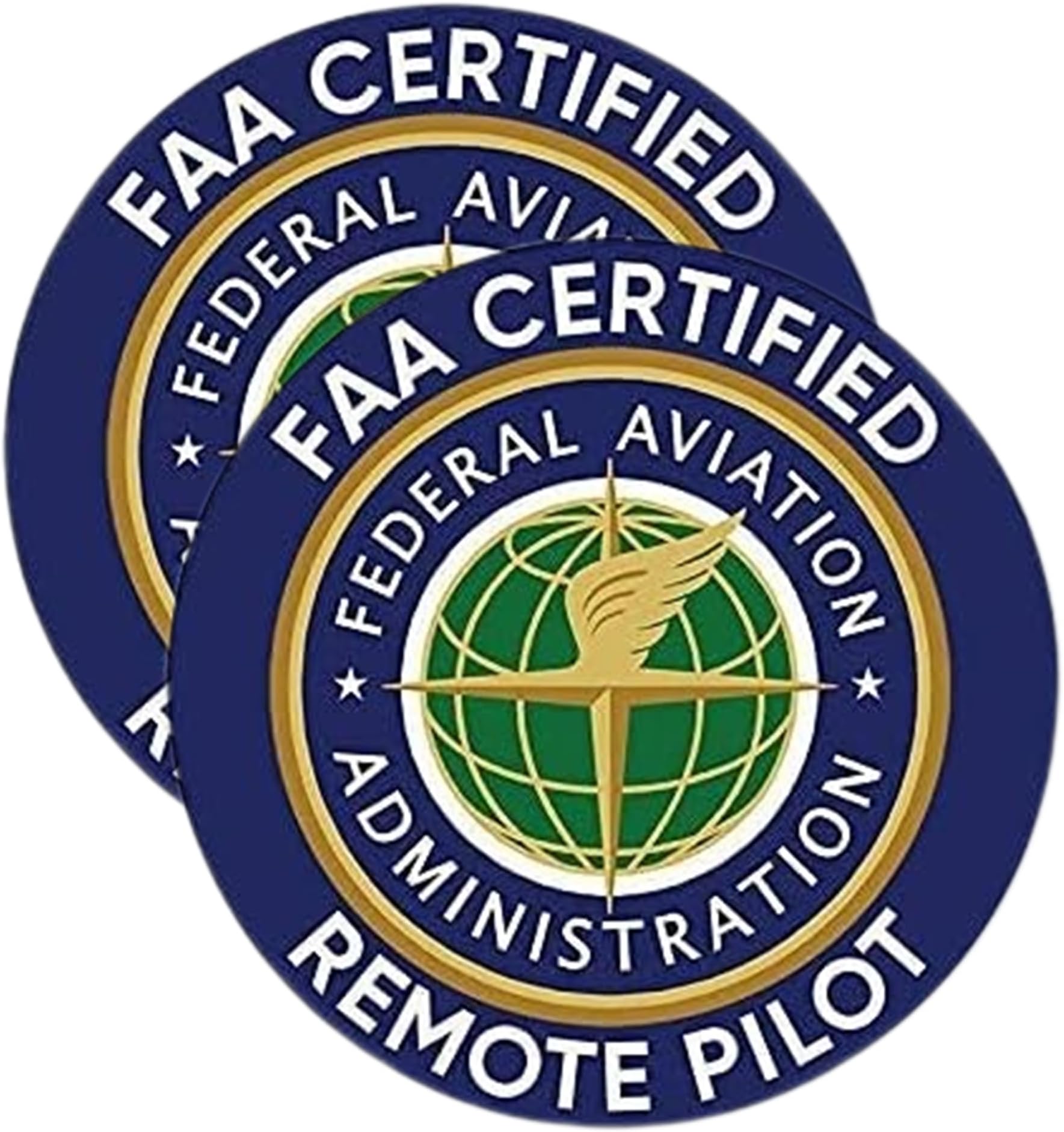 Amazon.com - eDesign 2-Pack FAA Certified Remote Pilot Drone Sticker ...