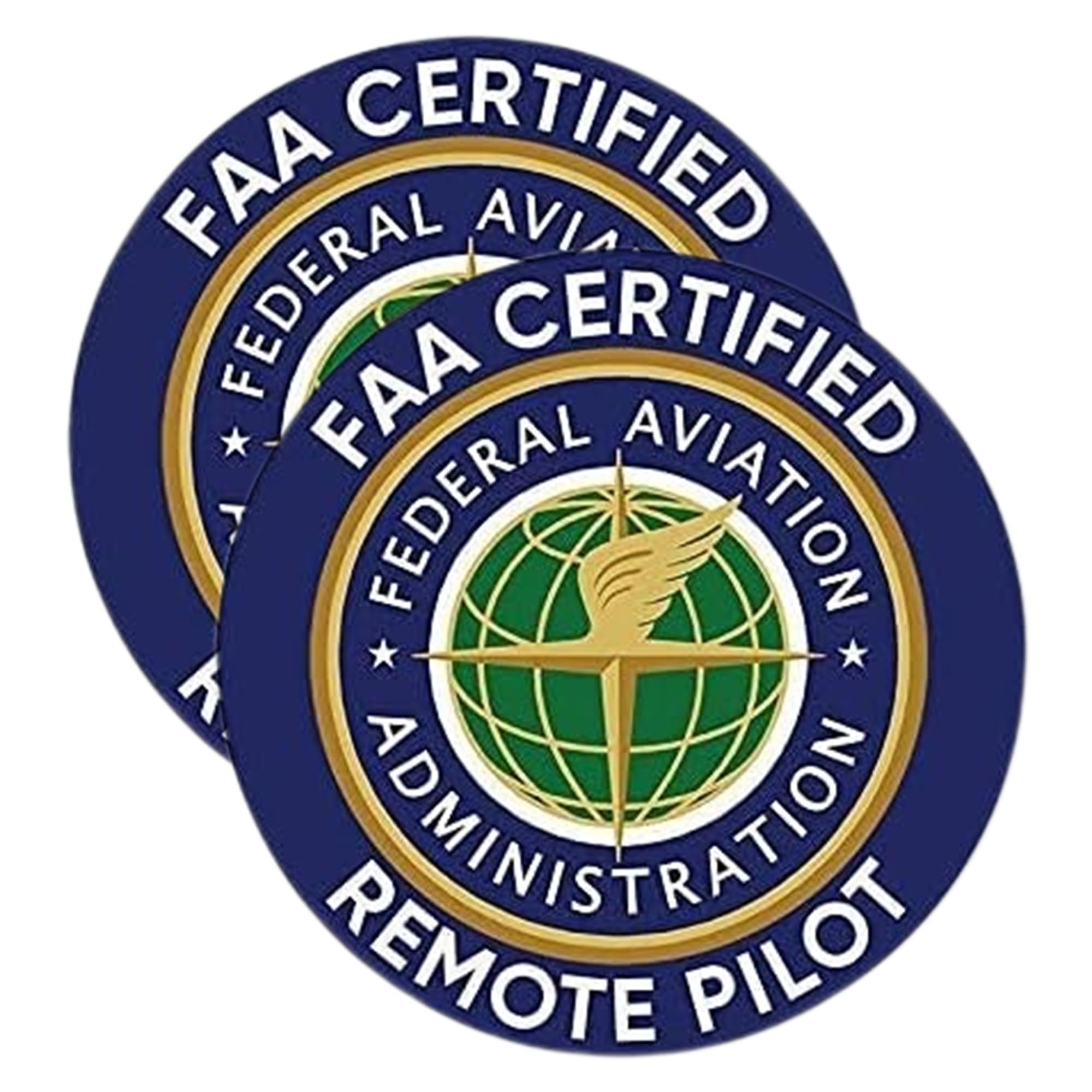 Amazon.com - eDesign 2-Pack FAA Certified Remote Pilot Drone Sticker ...