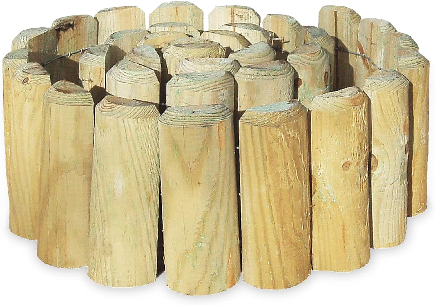 rightclick Natural Log Roll Border Edging Flexible Outdoor Decorative ...