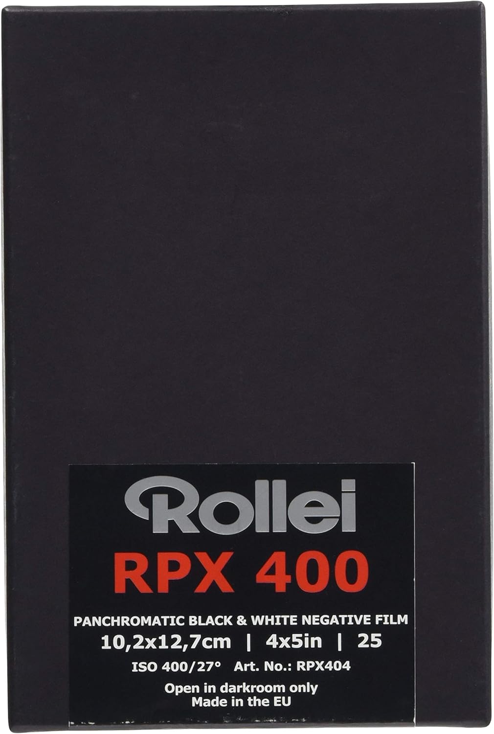 Amazon.com : Rollei Film Accessories RPX 400 ISO, 4x5, 25 Sheets ...