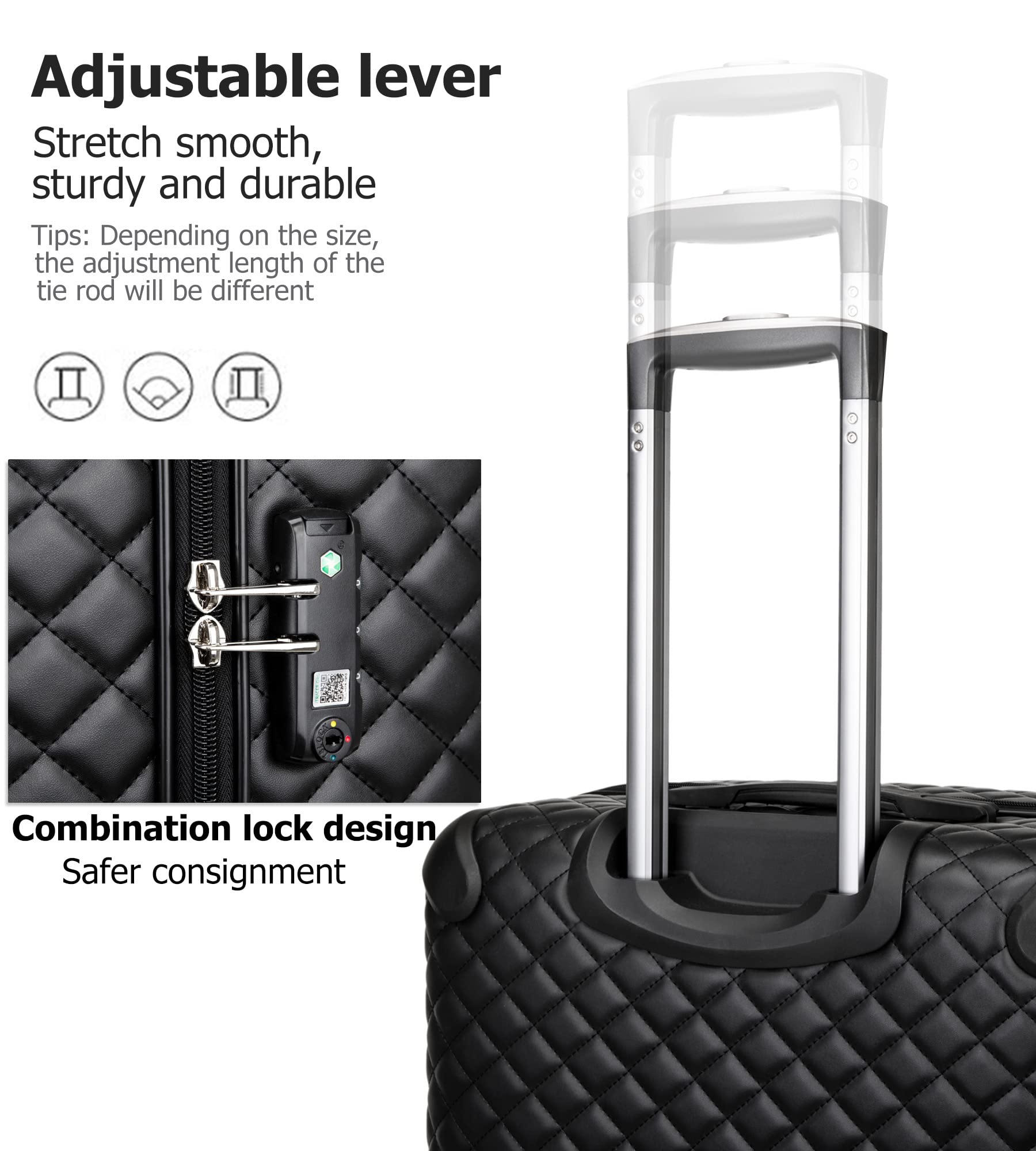 Snapklik.com : Feilario Plaid PU Leather Softshell Luggage Set - 4 ...
