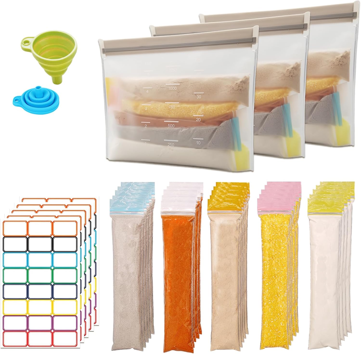 Amazon.com - Yiqianhome Protein Powder Containers & Supplement Travel ...