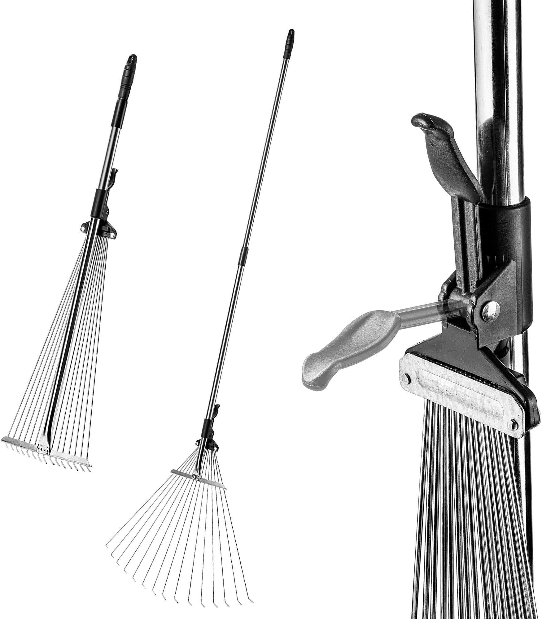 Old Tjikko Rechen Garten,Harke,Verstellbar Rechen,Gardena Laubrechen ...