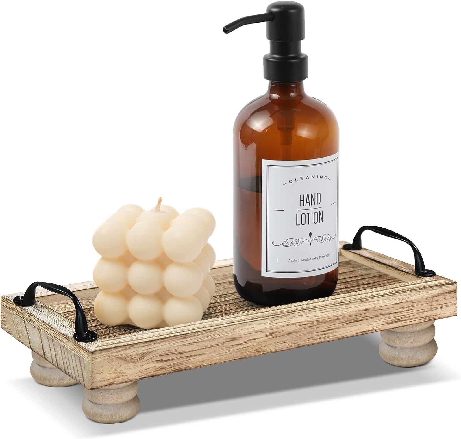 Amazon.com: Wood Soap Stand for Bathroom, Farmhouse Display Riser for ...