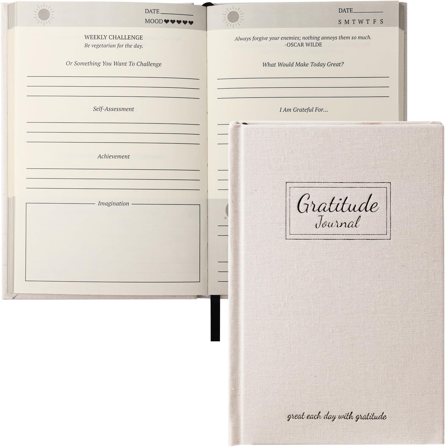 ZMCYN Gratitude Journal for Women, 5 Minute Gratitude Journal for More ...