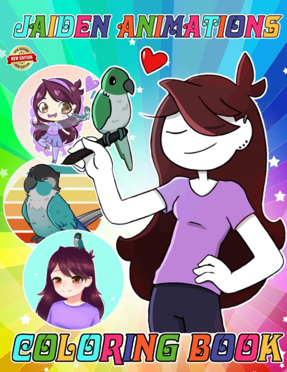 Amazon.com: Jaiden Coloring Book Cute Character for Fan Men Teen Women ...