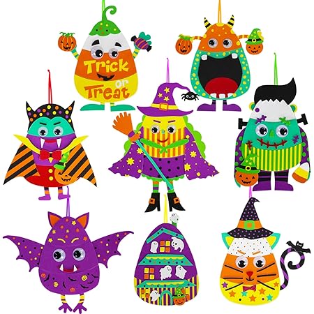 Amazon.com: Halloween Craft Kits for Kids 32PCS Halloween Craft Kits ...