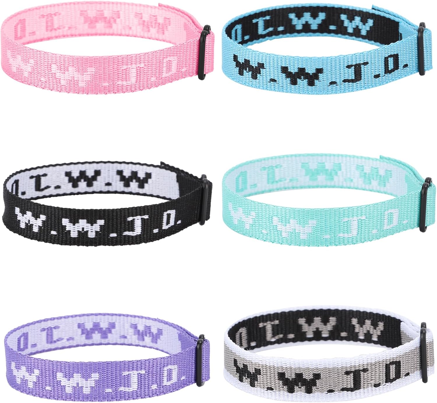 Amazon.com: Axlksia 6 PCS WWJD Bracelets for Men and Women – What Would ...
