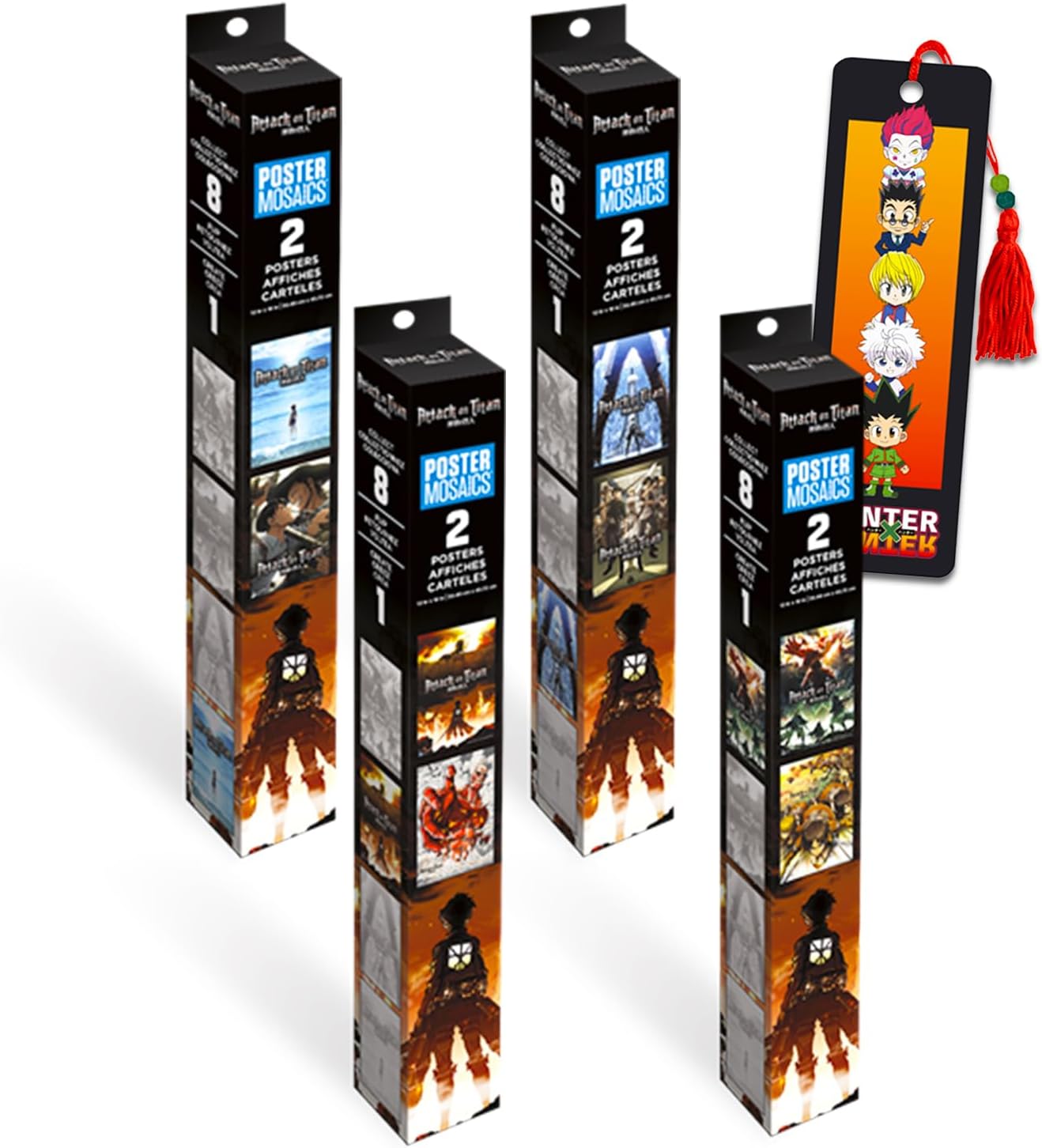 Amazon.com: Attack on Titan Poster Pack for Walls - Anime Room Decor ...