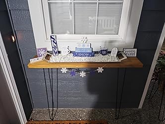 Amazon.com: Jetec 12 Pieces Winter Tiered Tray Decor Set Snowflake ...