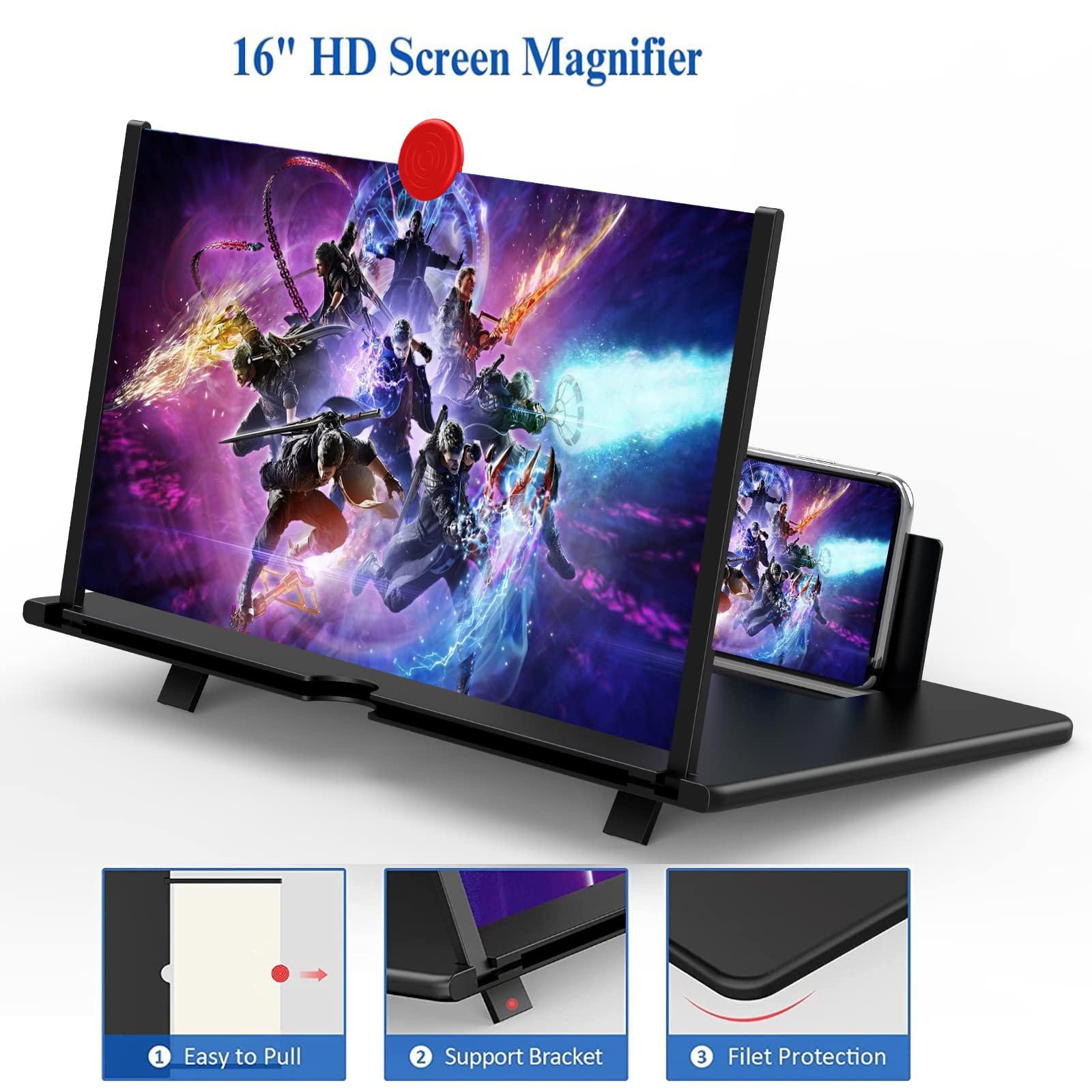 Snapklik.com : 16 Screen Magnifier For Cell Phone -3D Magnifying ...