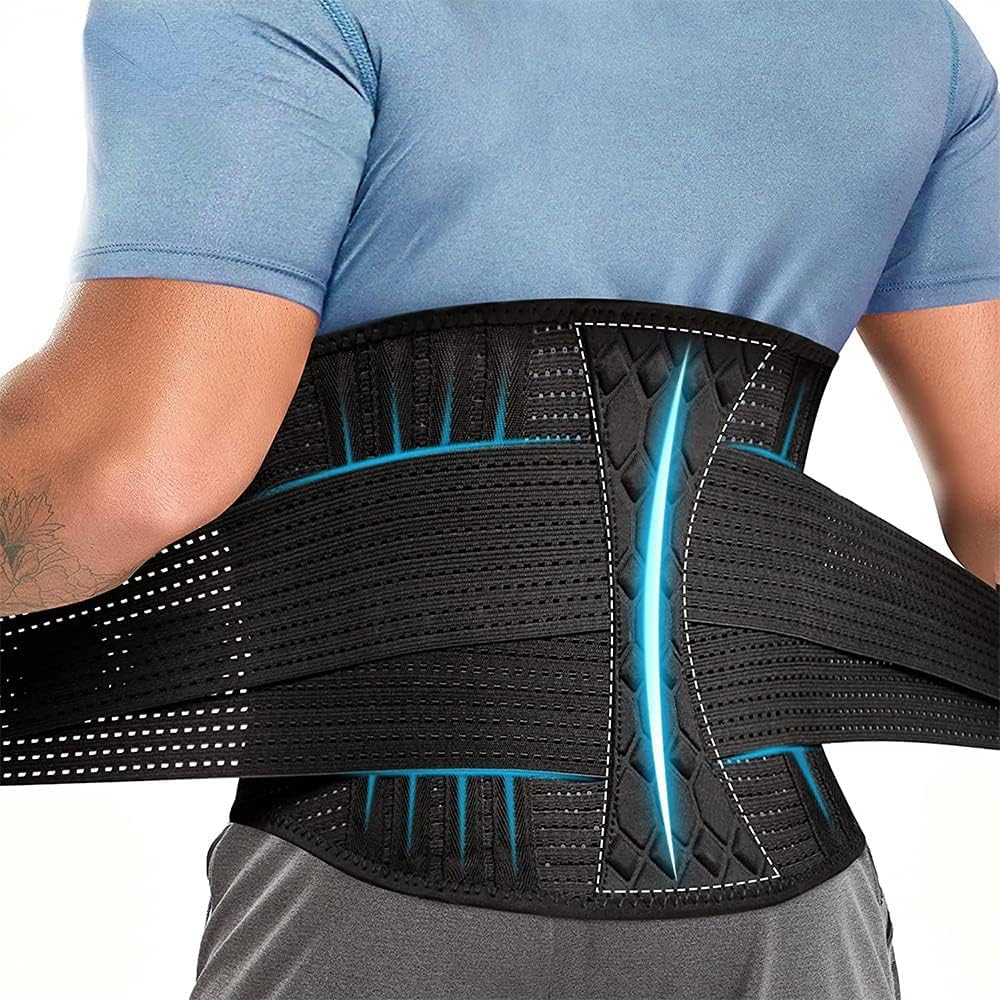 Back Braces for Lower Back Pain Relief with 6 Stays, Breathable Back ...