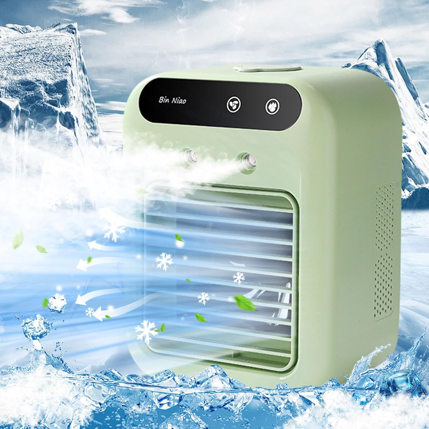 Amazon.com: Portable Air Conditioners Fan, Personal Cooling Fan with 2 ...