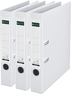 Leitz Quality Folder, 180° Plastic, Pack of 3, the Original, DIN A4 ...