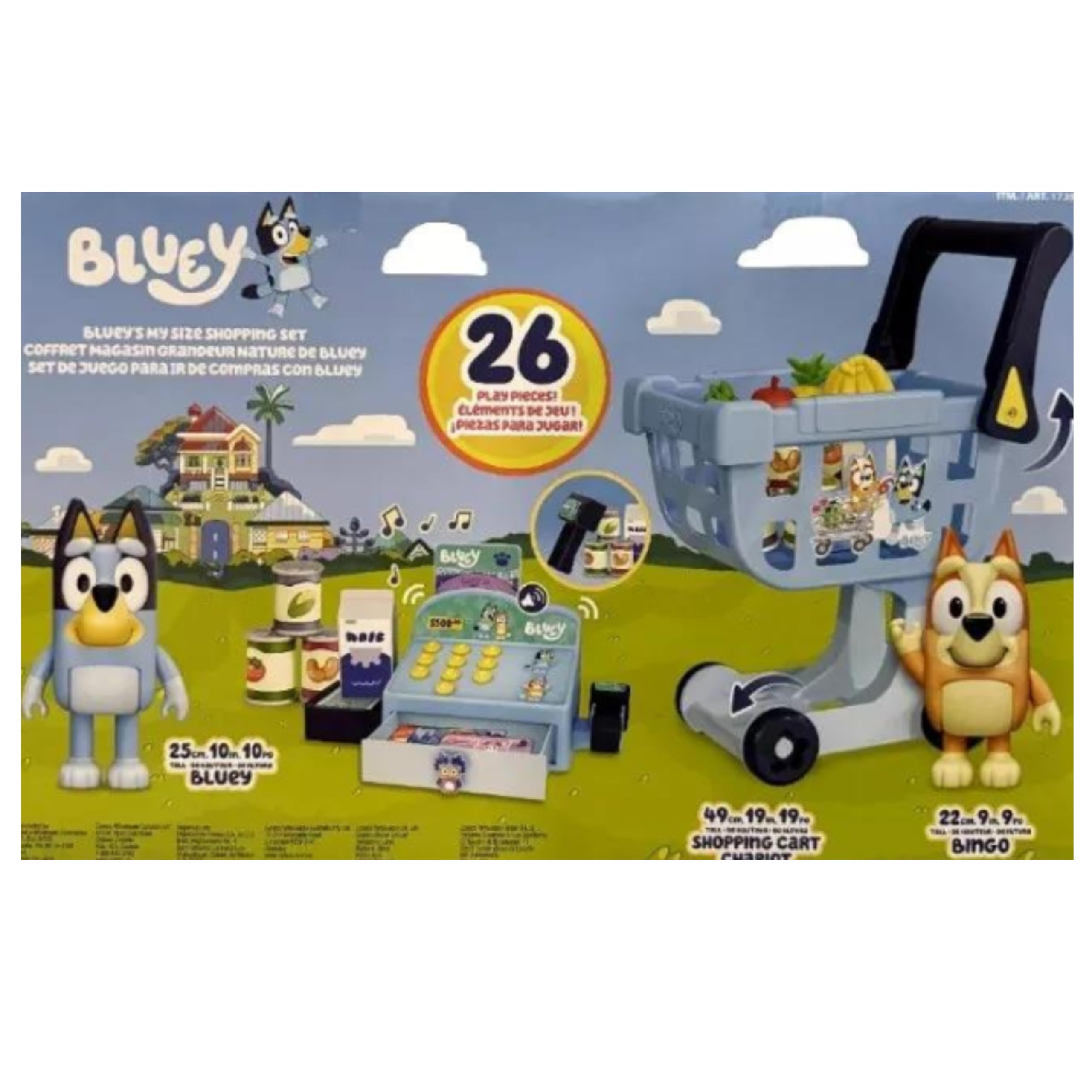 Amazon.com: Bluey 's My Size Shopping Set Takes Your Child into The ...
