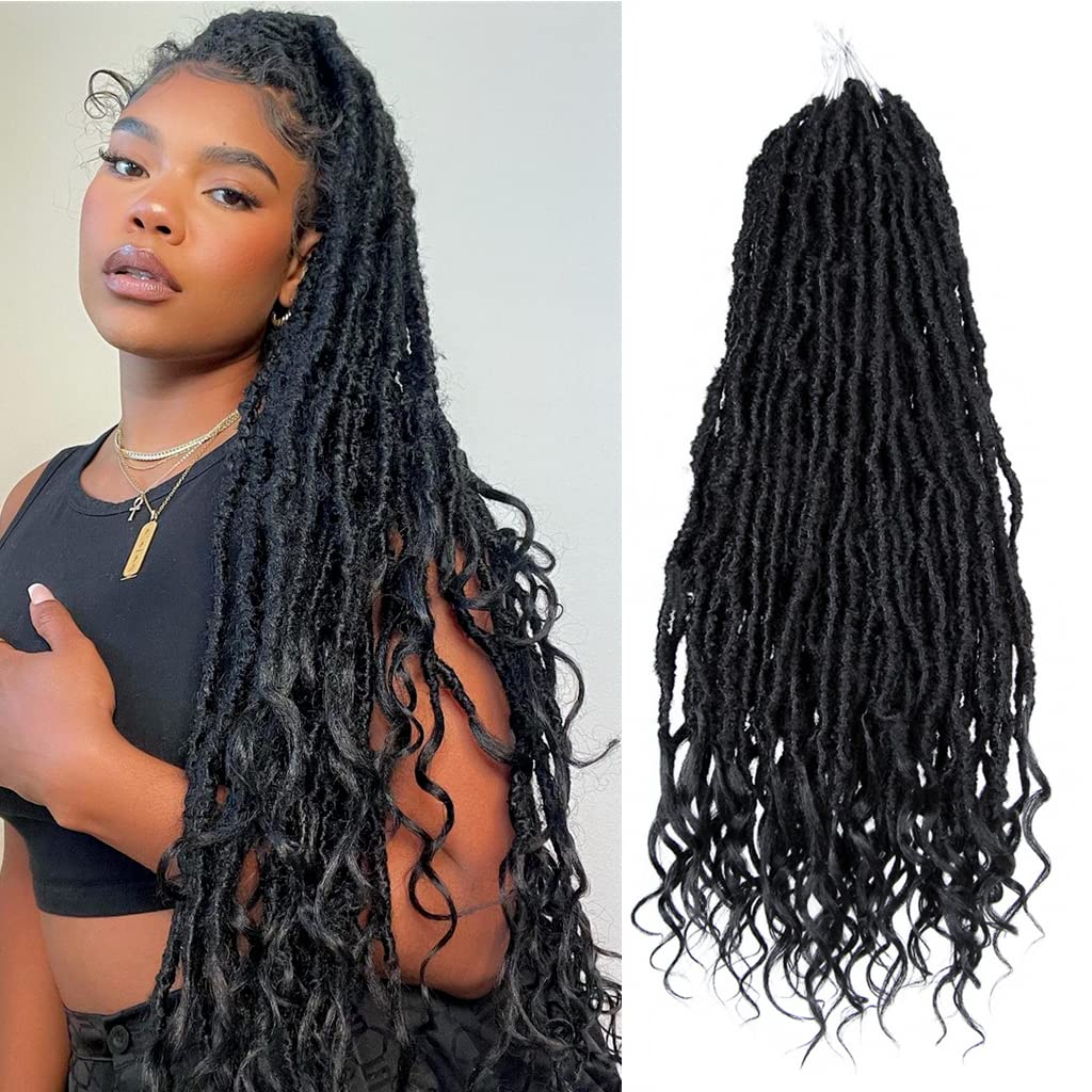Amazon.com : Niseyo Wild Locs 30 Inch Distressed New Faux Locs with ...