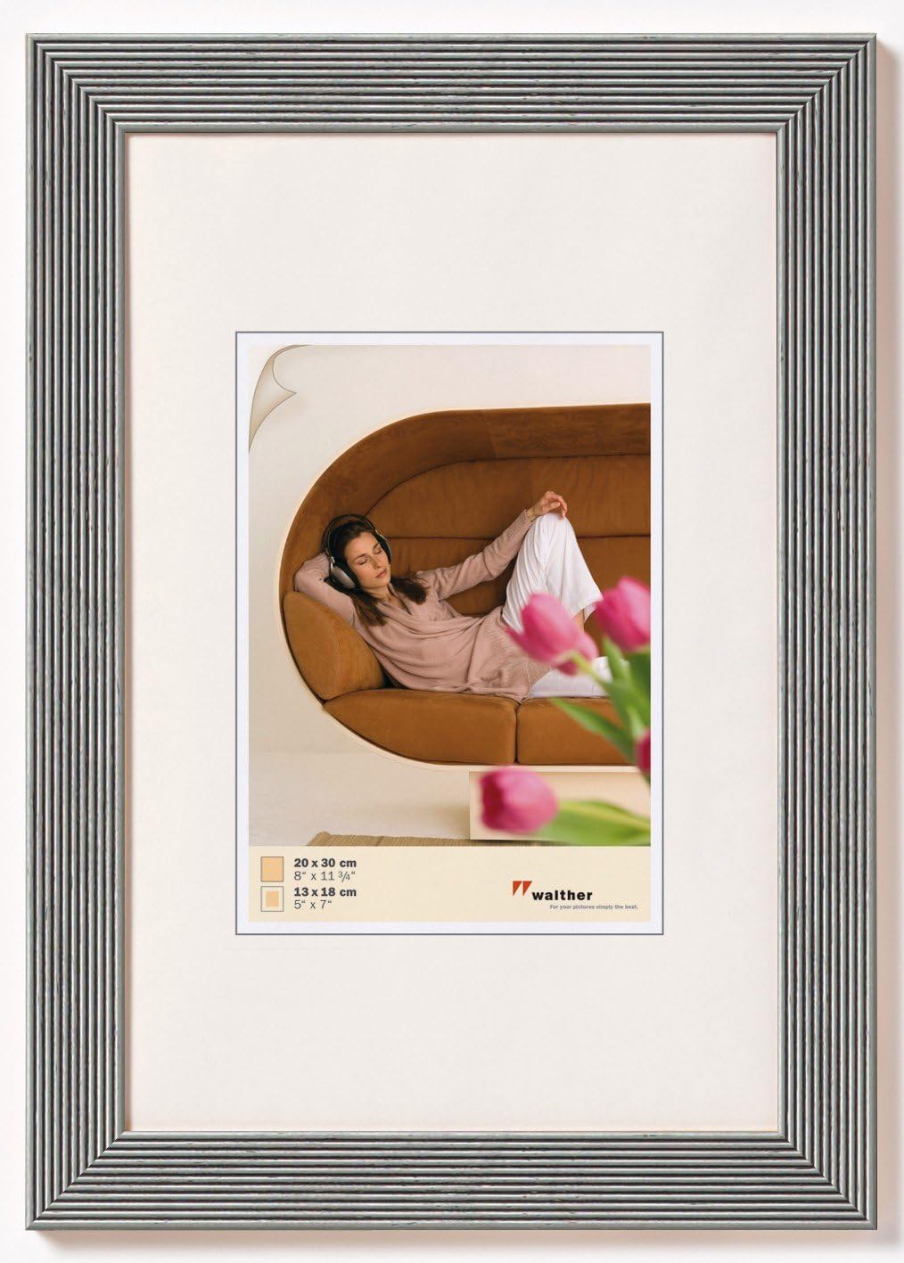 Amazon.com - Walther design HI824S Grado wooden picture frame, 7 x 9.50 ...