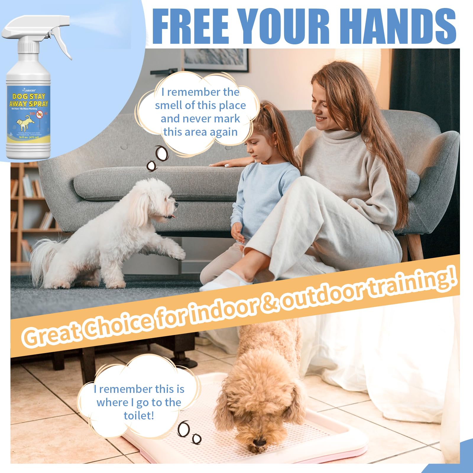 Snapklik.com : 16 Oz Pet No Poo Training Spray - Effective Dogs Dont ...