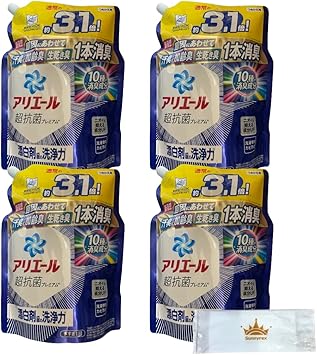 Amazon | P&G アリエール 詰め替え 大容量 液体 1260g 4袋 アリエールジェル 洗濯洗剤 | ノーブランド品 | 液体洗剤