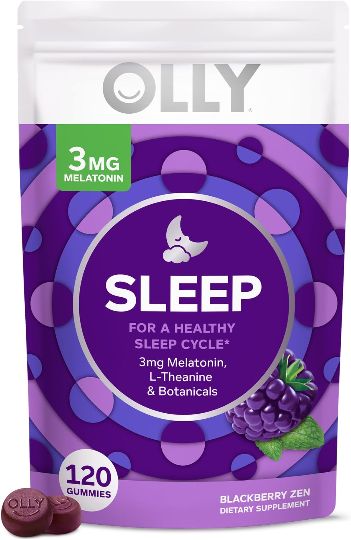 Amazon.com: OLLY Sleep Gummy, Occasional Sleep Support, 3 mg Melatonin ...
