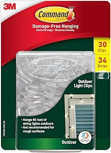 Amazon.com: Command Outdoor Light Clips Value Pack, Clear, 30-Clips ...