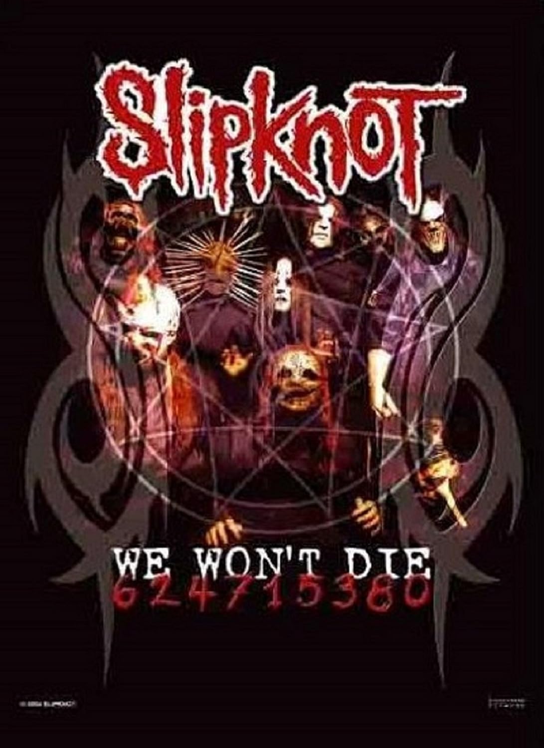 Amazon.com: Heart Rock Bioworld Merchandising - Slipknot Poster Tissu ...