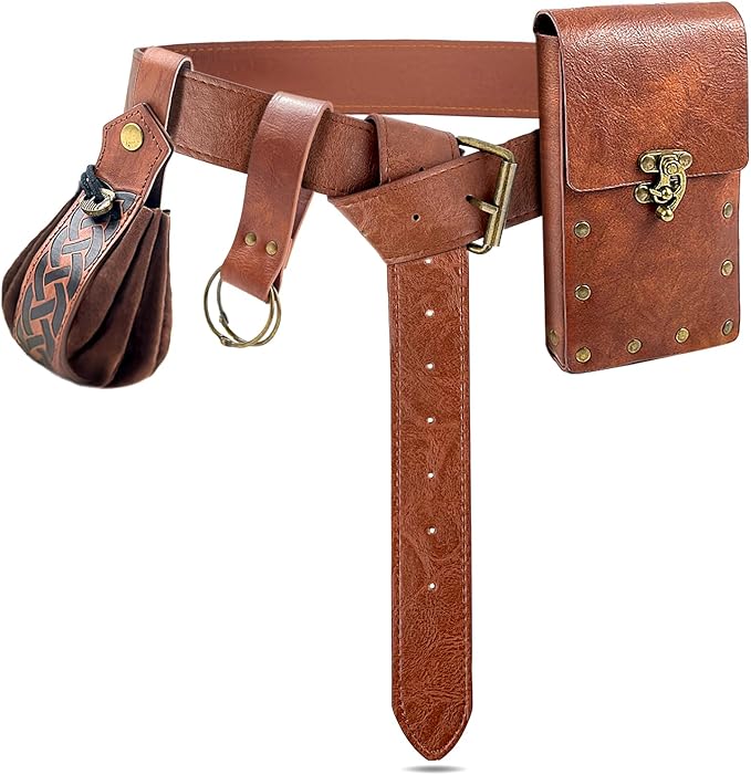 Amazon.com | Renaissance Belt Pouch Waist Bag Steampunk Pouch Medieval ...
