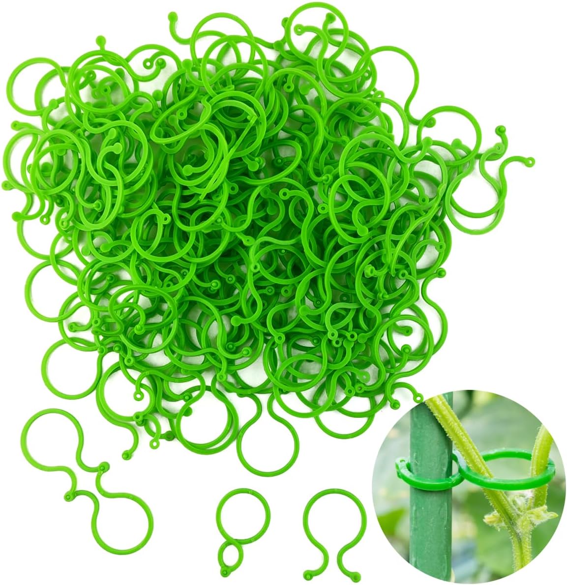 Amazon.com : GXXMEI 200PCS Tomato Clips for Support Plant Clips Garden ...