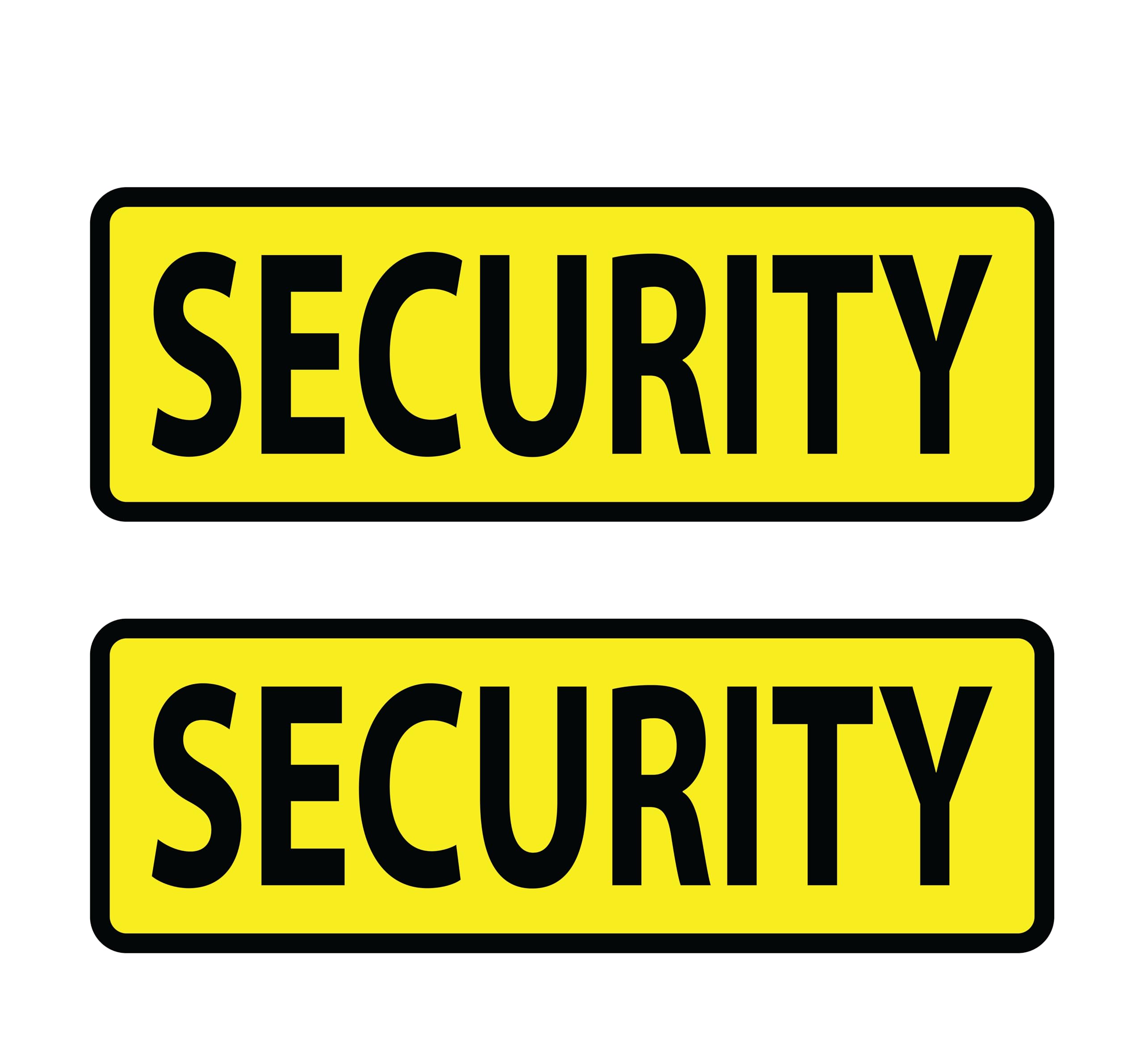 Amazon.com: Security Officers Magnetic Signs For Vehicles Trucks, SUV ...