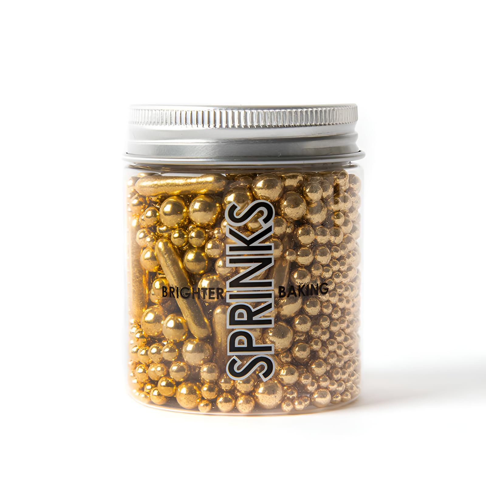 Sprinks Bubble and Bounce Shiny Golden Sprinkles 75g - Edible Gold Cake ...