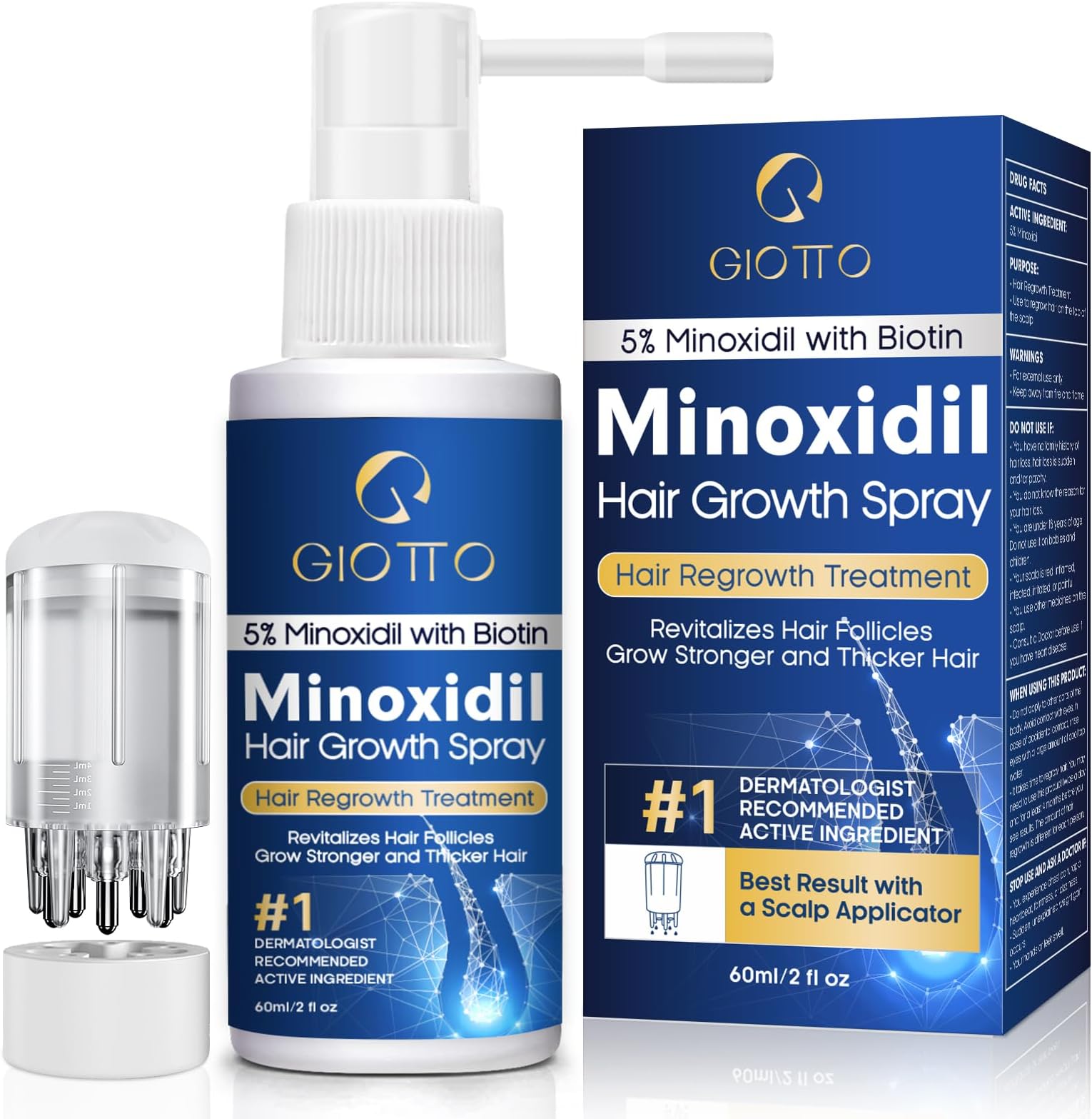 Amazon.com: 5% Minoxidil for Men and Women Spray, Minoxidil for Men and ...
