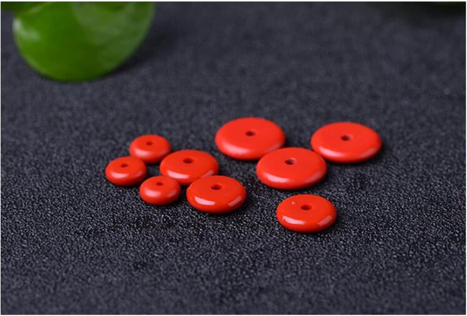 Amazon.com: DBTTA XC 20pcs/lot Round Flat Cinnabar Spacer Beads 6mm 8mm ...