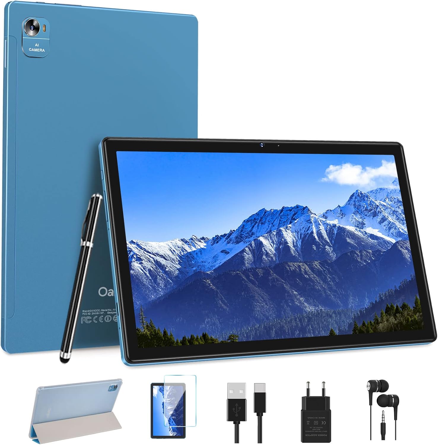 Oangcc Tablette Tactile 10 Pouces 5G+2.4G WiFi, 2.0GHz 8 Cœurs, Android ...