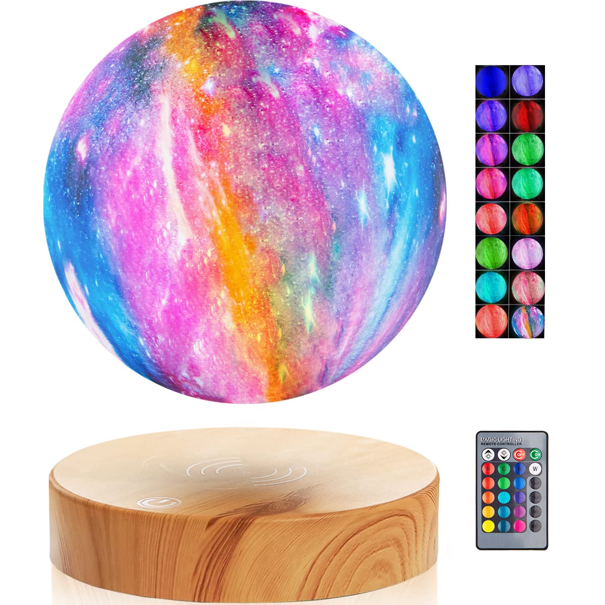 Buy VGAzer Levitating Moon Lamp,16 Colors Galaxy Moon Lamp 5.9 Inch 3D ...