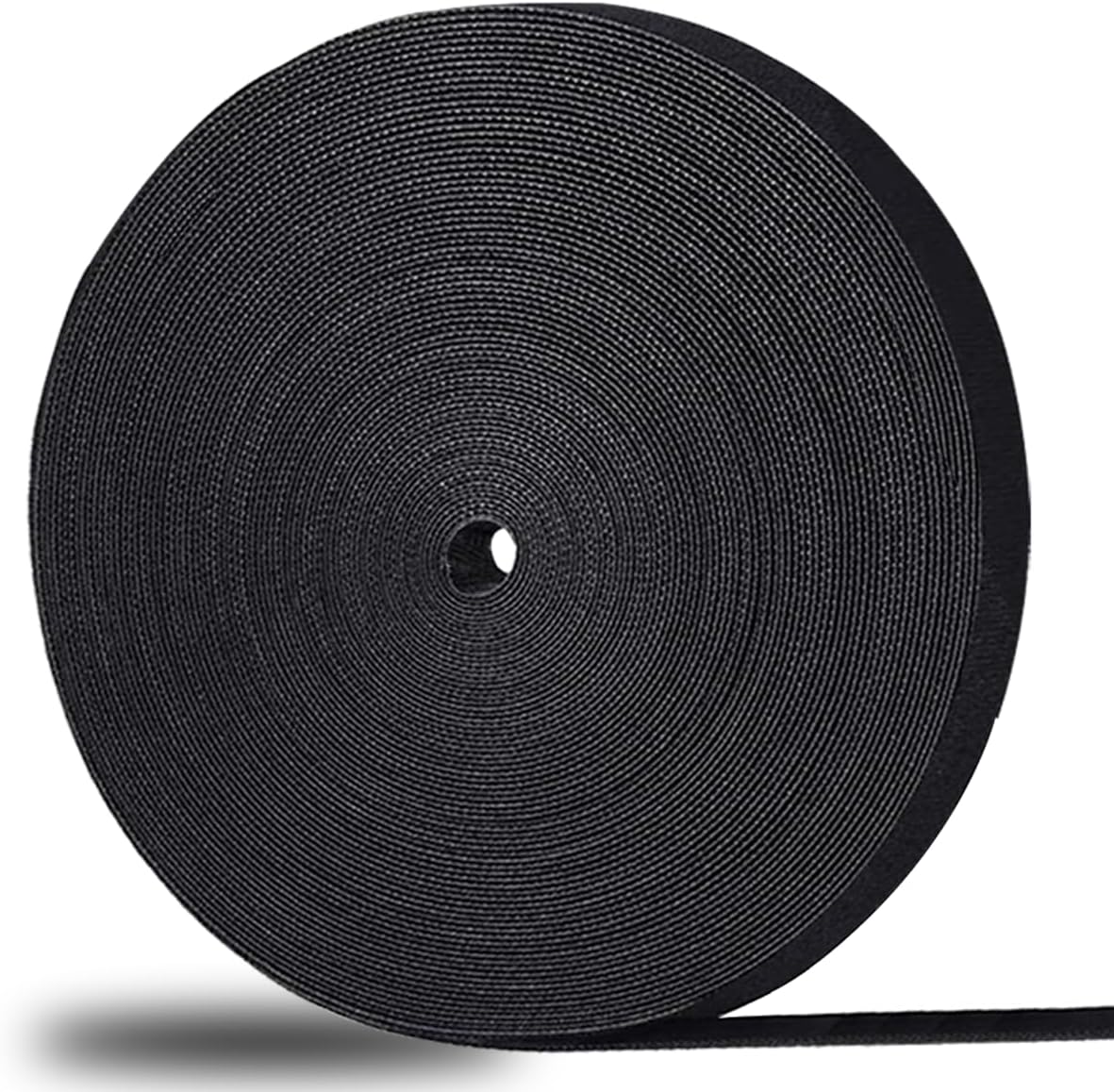 Amazon.com: QualGear Reusable Self Gripping Cable Tie Roll, Black ...