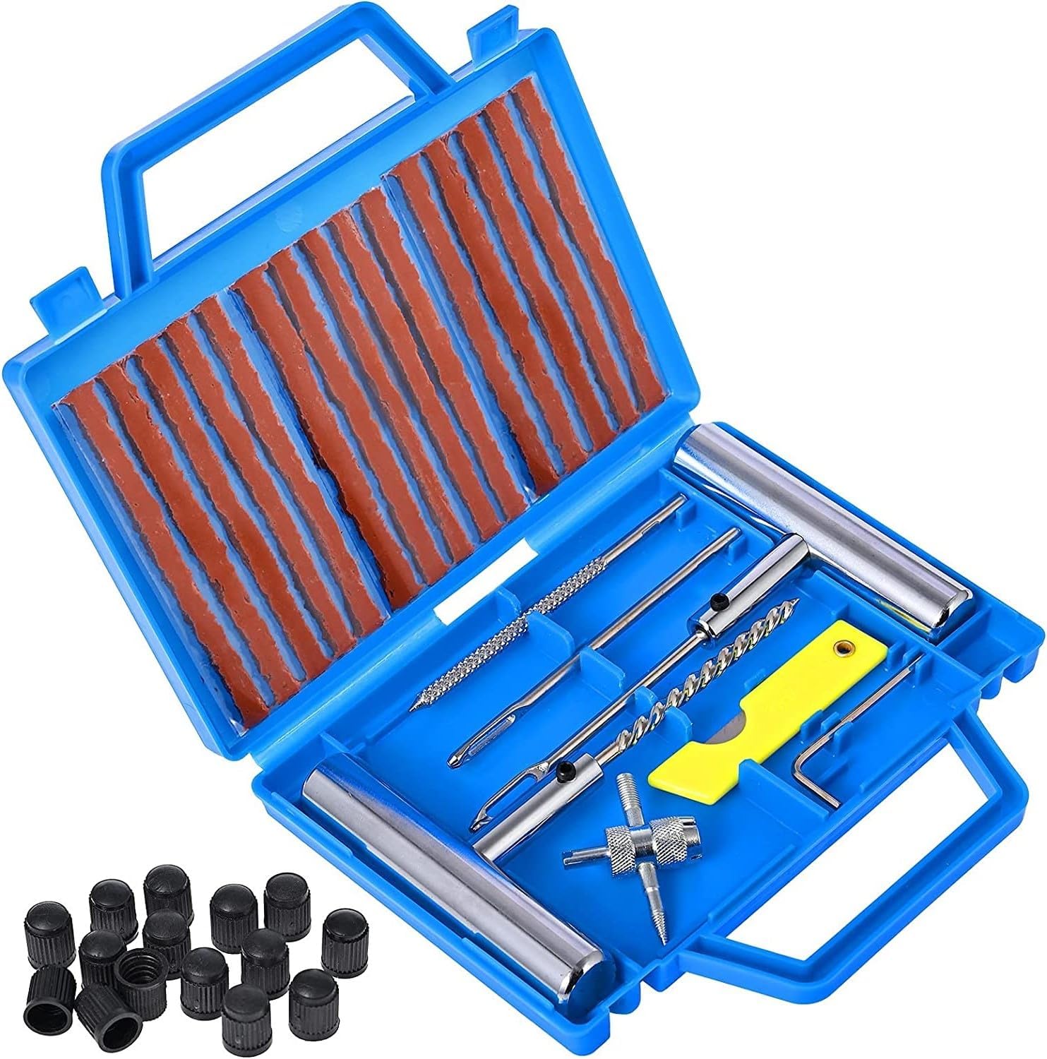 GRAND PITSTOP 21 Pcs Tubeless Tire Plugger Repair Kit with Multi ...