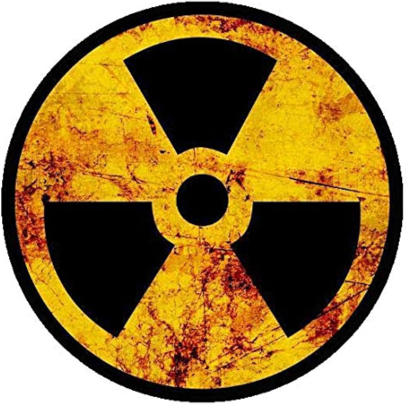 Amazon.com: Radioactive Nuclear Radiation Rustic Symbol Sticker Laptop ...