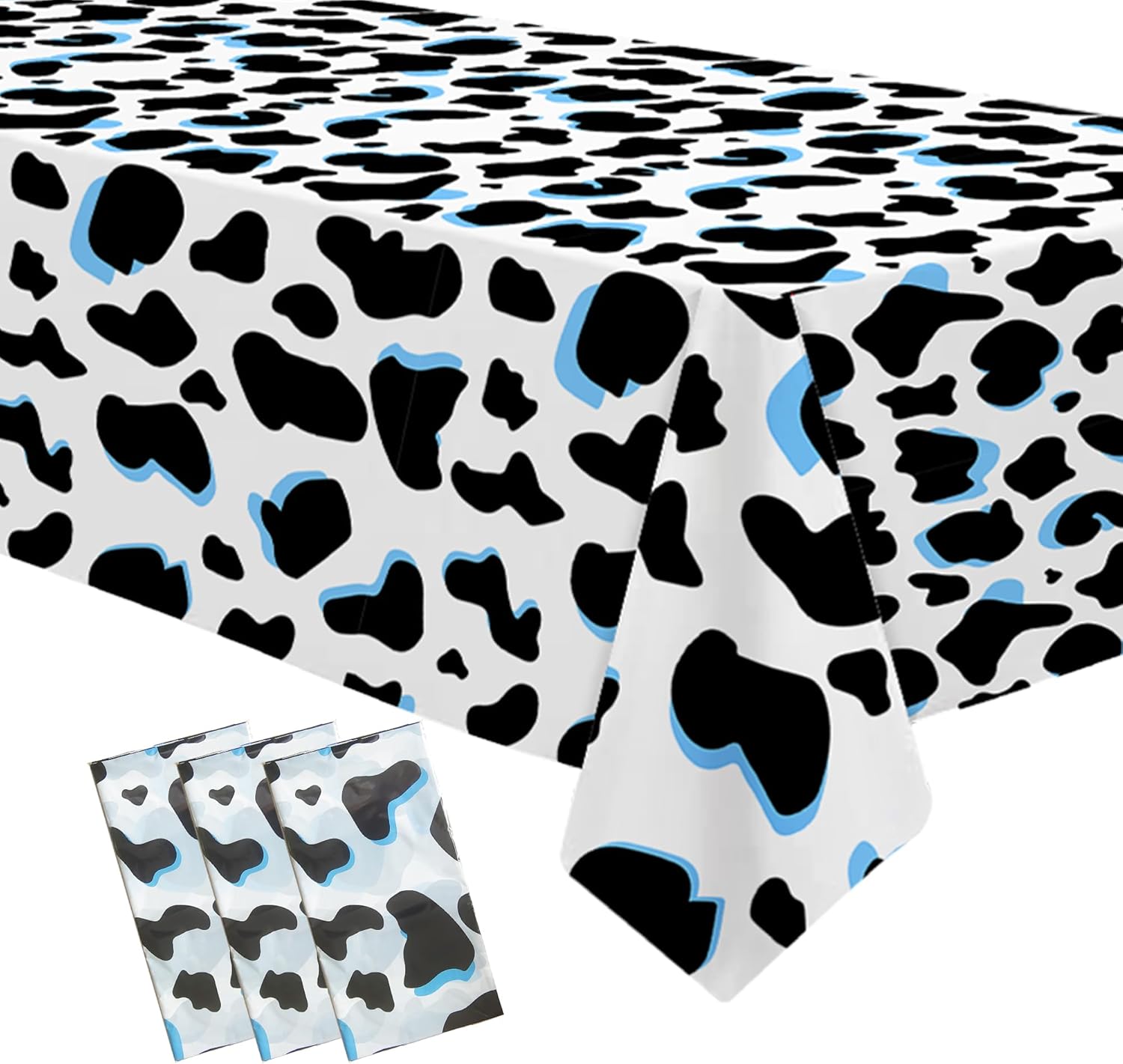 Amazon.com: Xigejob Cow Print Party Tablecloth Tablecloth Decorations ...