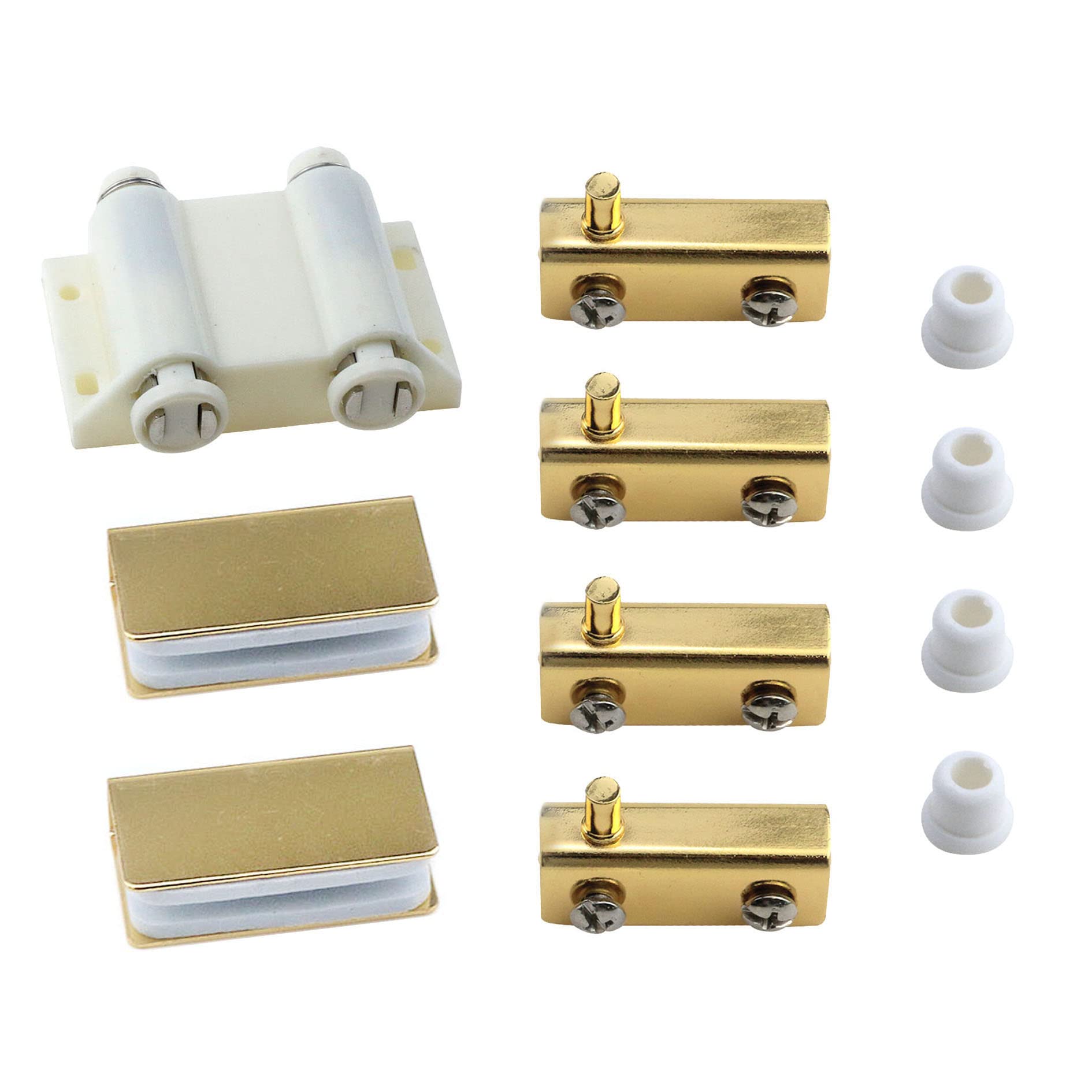 Pastlla Glass Door Pivot Hinge Glass Door Magnetic Catch with Clamp Set ...