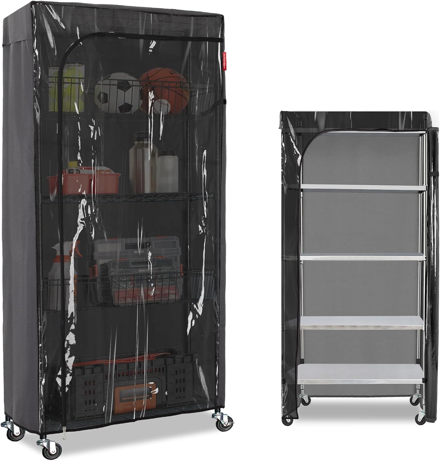 Amazon.com : Porch Shield Storage Shelf Cover for Wire Rack - Dustproof ...