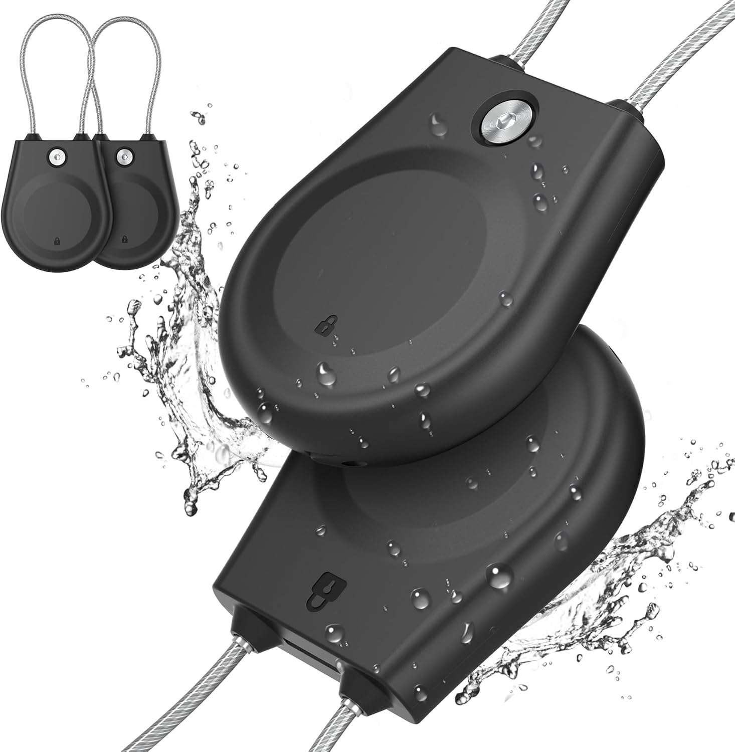 Amazon.com: for Apple AirTag Holder, Airtag Lock Case with Wire Cable ...