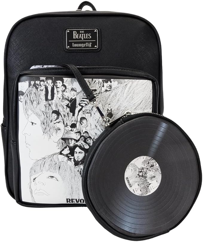 Amazon.com | Loungefly Beatles Revolver Album Cover Mini Backpack with ...