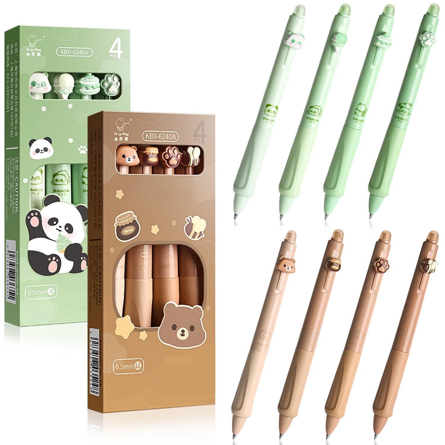 Rdlobu 8Pcs Erasable Pens 0.5mm Cute Erasable Pens, Erasable Pens Blue ...