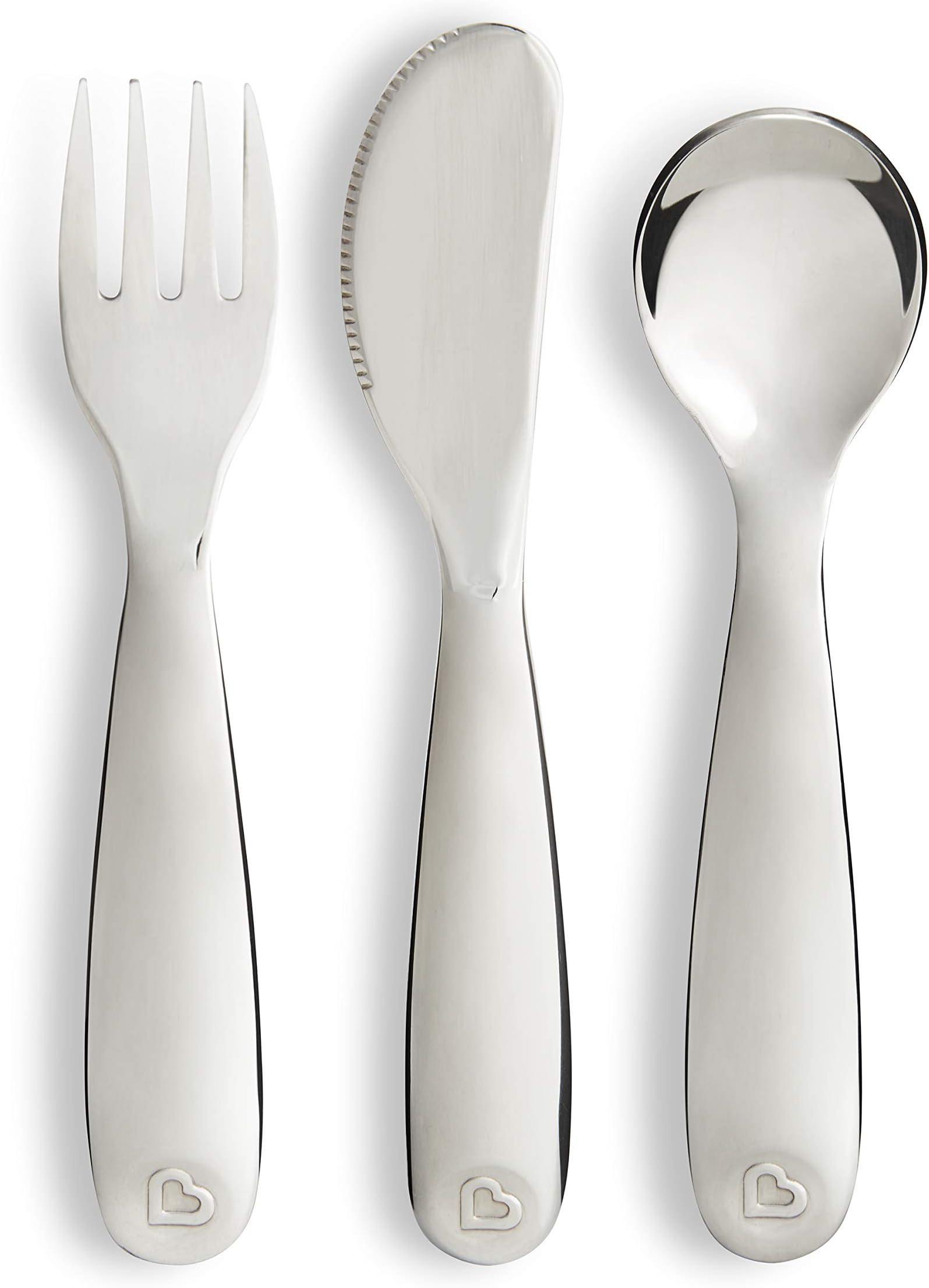 Amazon.com: Munchkin® Splash™ Toddler Fork, Knife and Spoon Utensil Set ...