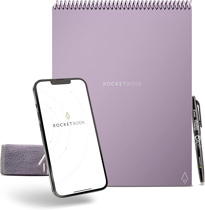 Amazon.com : Rocketbook Smart Reusable Notebook, Flip Letter Size ...