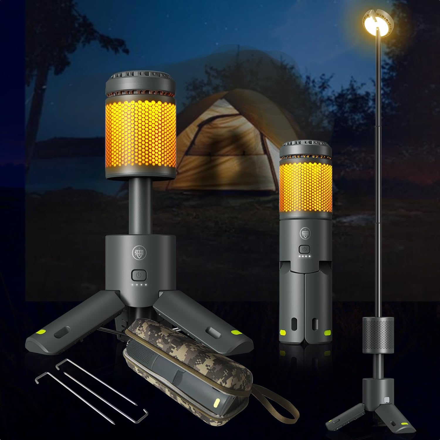 Amazon.com: Camping Lantern Rechargeable, Camping Lights Battery ...