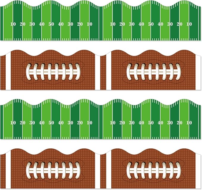 Amazon.com: JarThenaAMCS 69Ft Football Bulletin Board Border Self ...