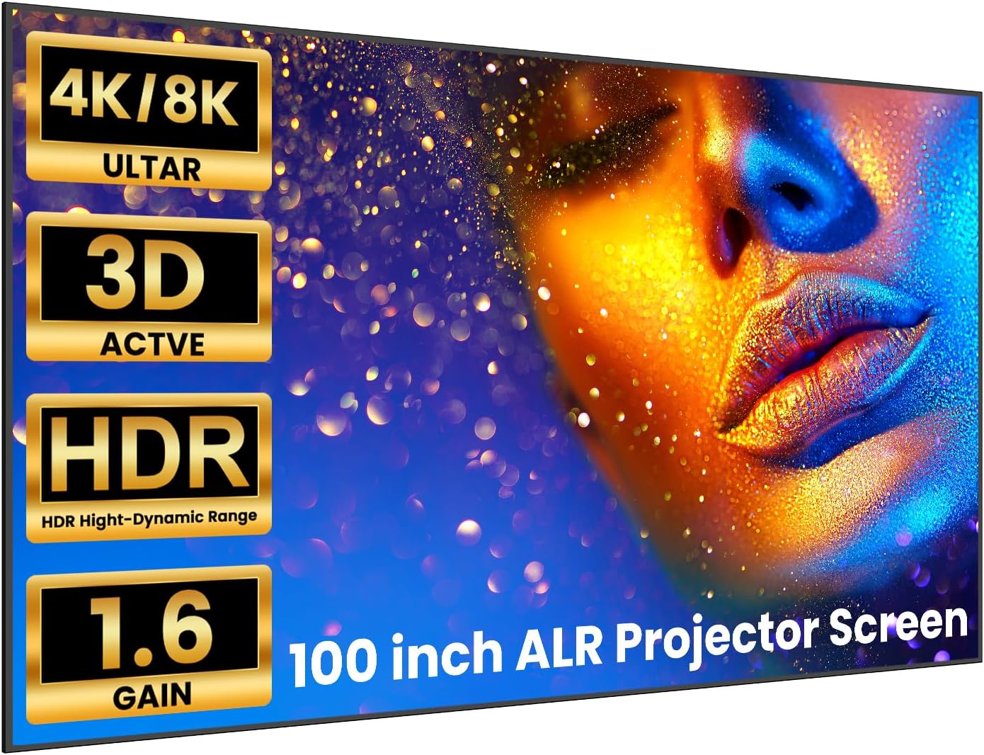 Amazon.com: ALR Projector Screen, 1.6 Gain Ambient Light Rejecting ...